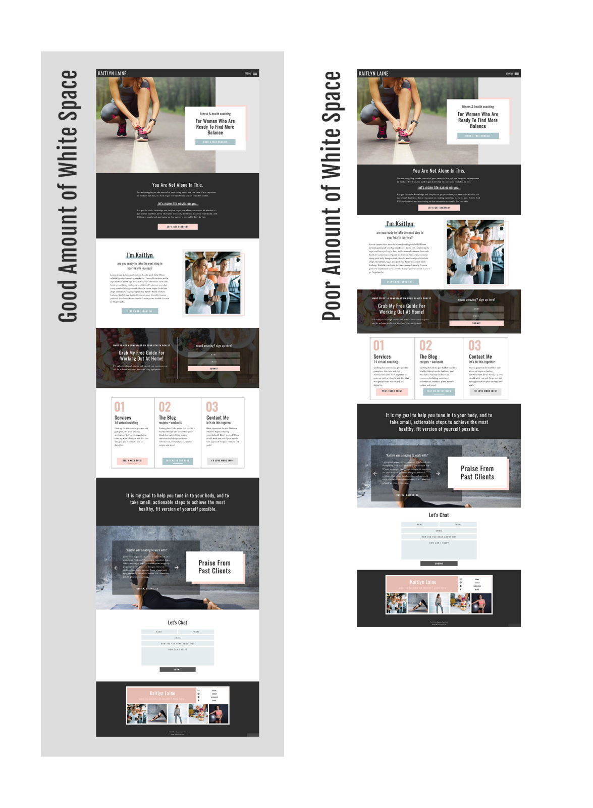 DIY Website Mistakes to Avoid: Not Having Enough White Space