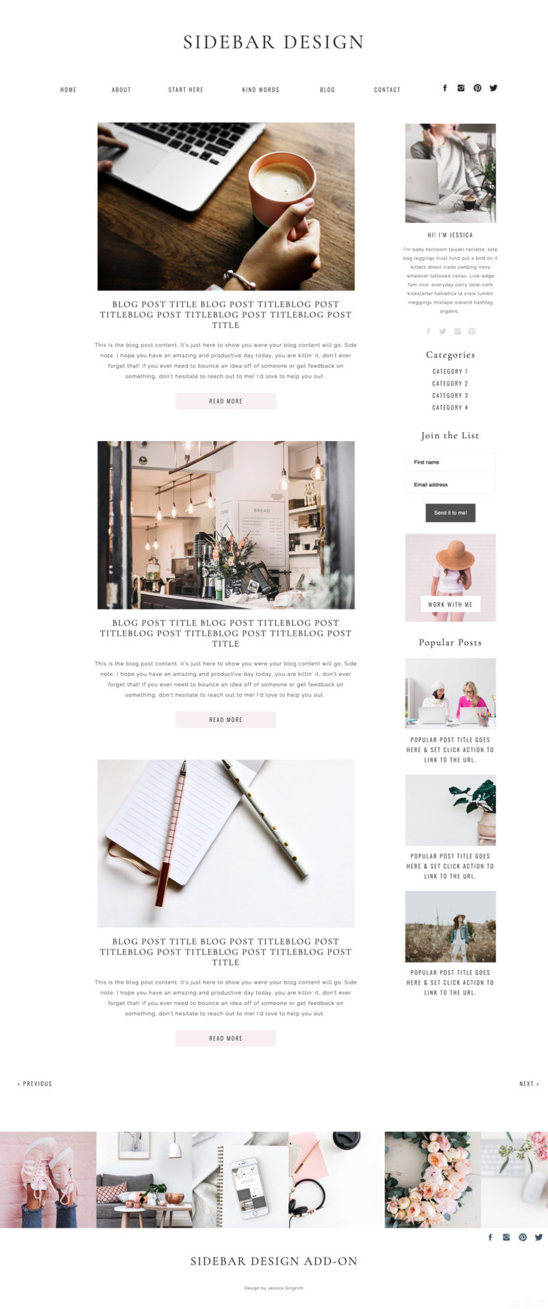 How to Create A Sidebar in Showit For Your Wordpress Blog