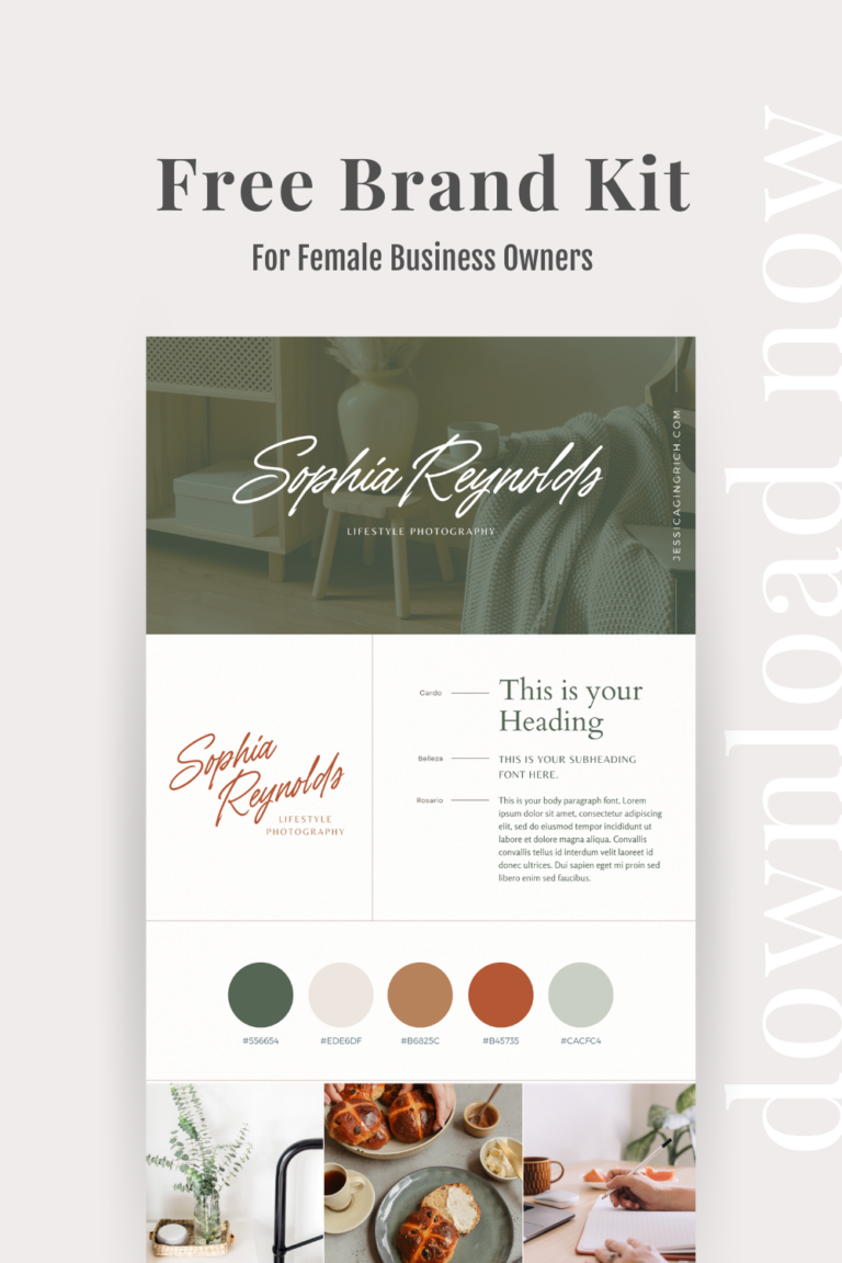 Free Brand Kit of The Month: Sophia
