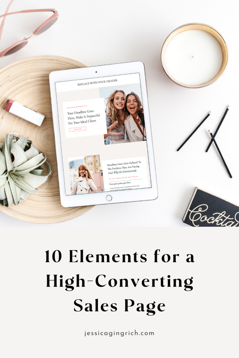10 Essential Design Elements for a High-Converting Sales Page